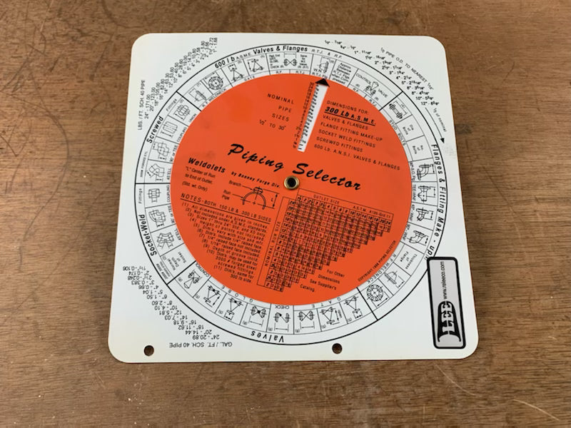 Piping Selector Circle Chart – Eagle Welding Supply